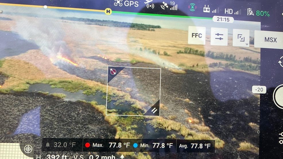 Fire spotted at Heisterman Island in Huron County