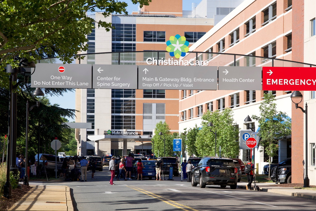 Delaware hospital locked down after 2 people are shot inside