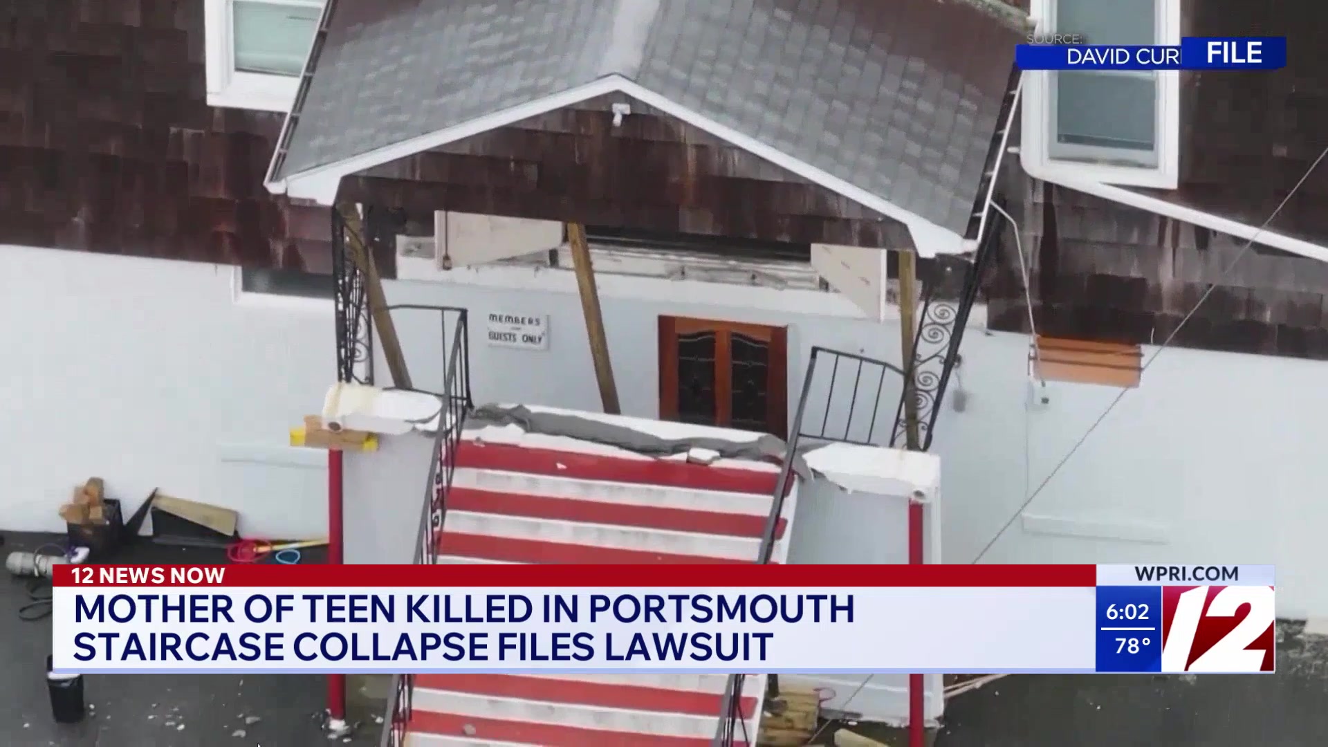 Mother of teen killed in Portsmouth staircase collapse files lawsuit