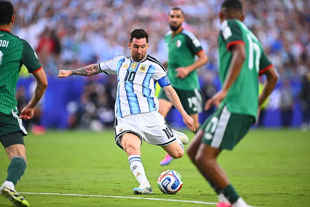 Messi makes history with hat trick in first World Cup match ever played ...