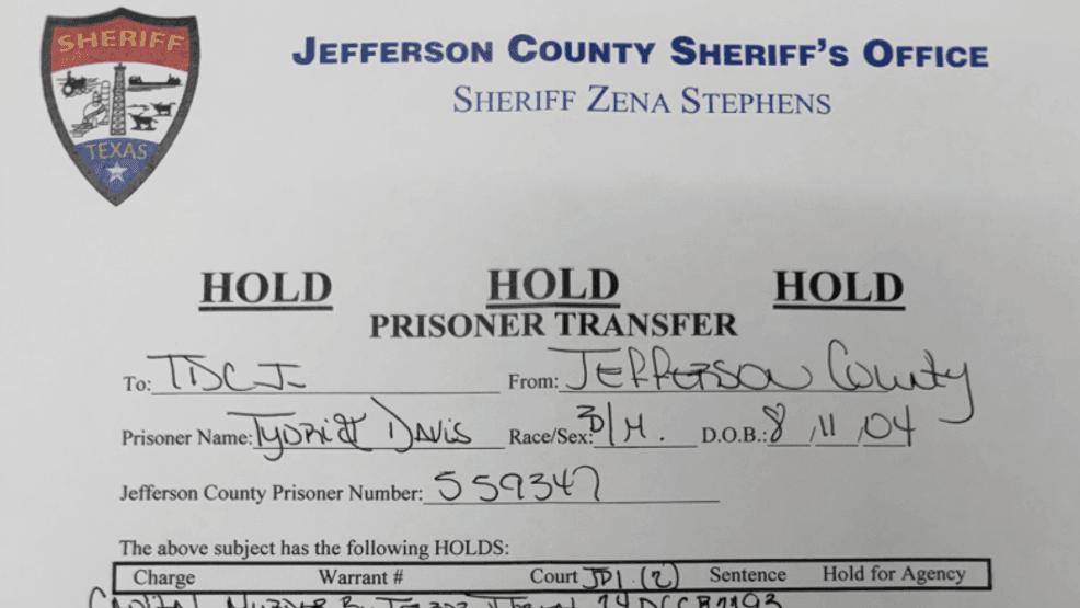 JCSO: Detainer shows TDCJ shouldn't have released capital murder ...