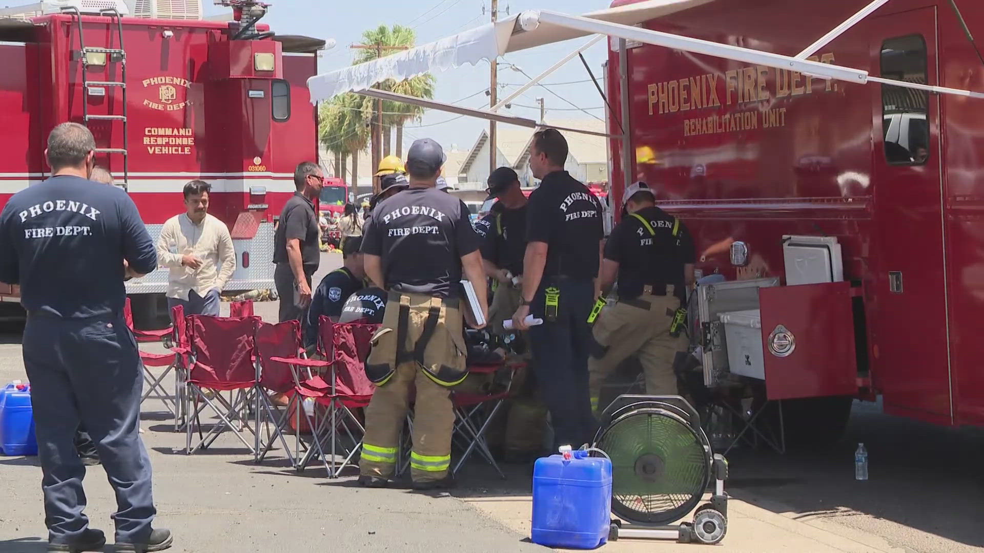 Phoenix Fire Department utilizes mobile rehabilitation unit while ...