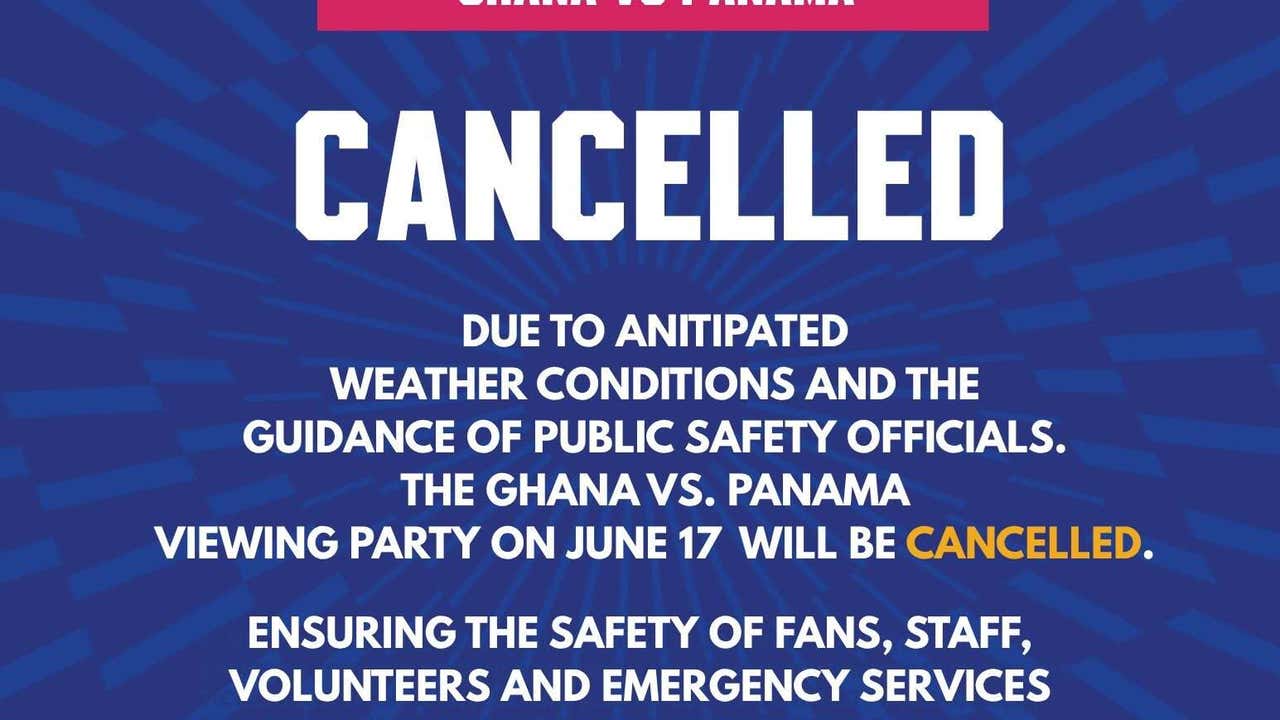 FIFA World Cup 2026 Wednesday watch party in Sugar Land canceled due to ...