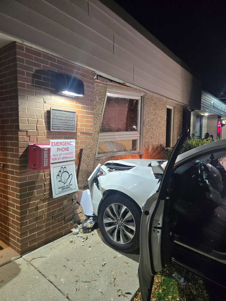 Photos: SUV slams into Wauconda fire station, $100K in damage reported