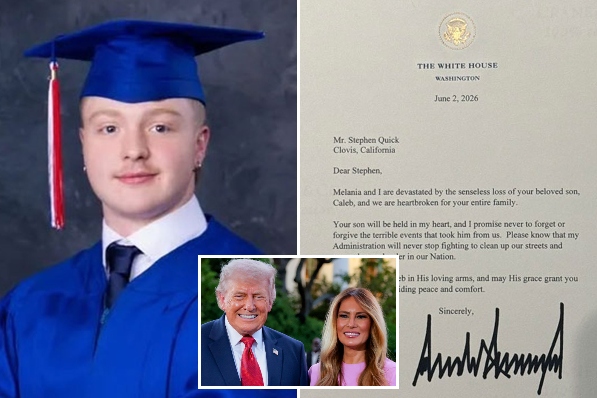 President Trump and Melania weigh in on case of California high ...