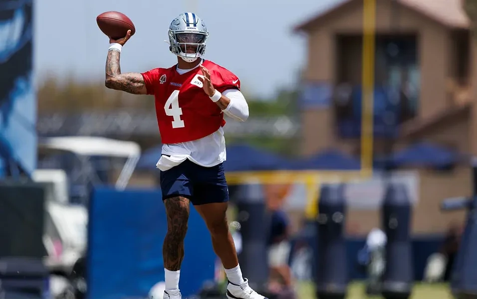 Prescott limited in minicamp with precautionary knee rest