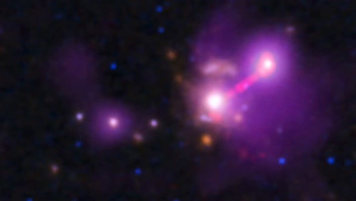Lonely galaxy that pulled in all its neighbors observed by Chandra X ...