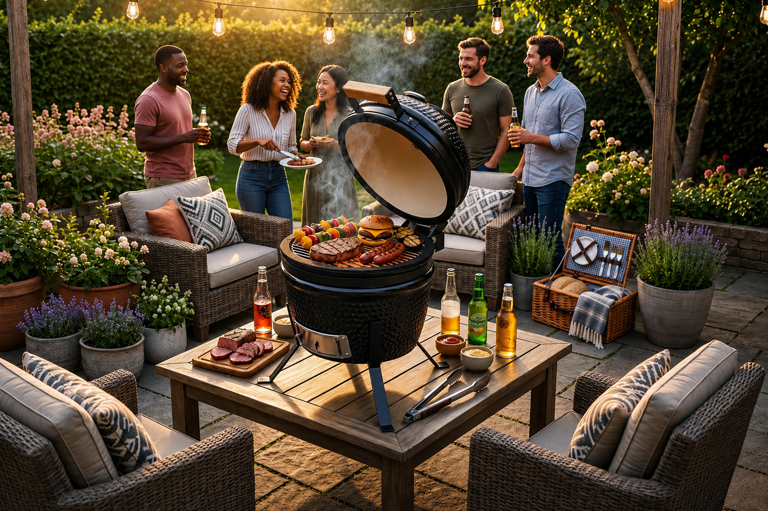 Shoppers can save 59% on this ceramic kamado BBQ grill right now (aff)