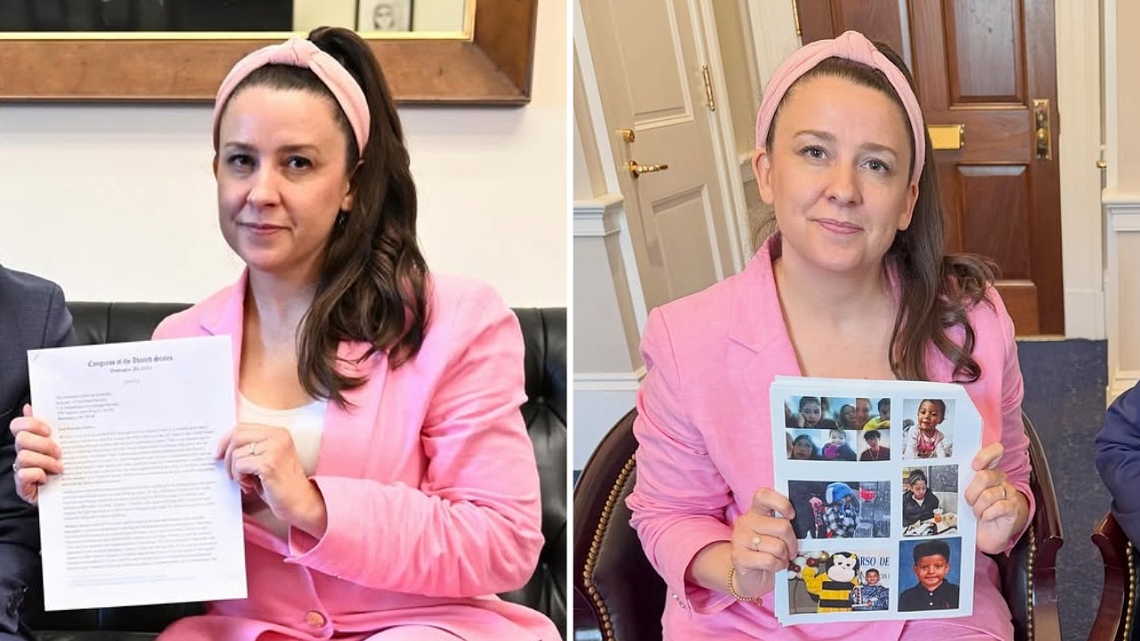 Ms. Rachel brings letters from kids in ICE custody to DC after leading ...