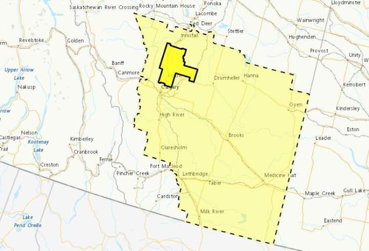 Severe thunderstorm watch issued for Calgary, Lethbridge, Medicine Hat