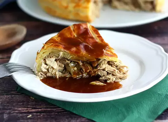 Tourte à la pintade au foie gras
