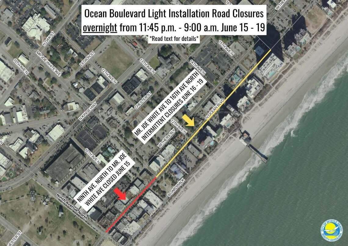 Why new lights will brighten up Myrtle Beach's downtown Ocean Blvd. all ...