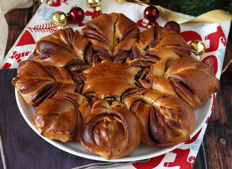 Brioche flocon à la pâte à tartiner
