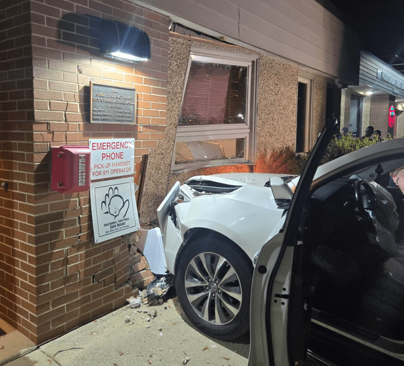 Photos: SUV slams into Wauconda fire station, $100K in damage reported