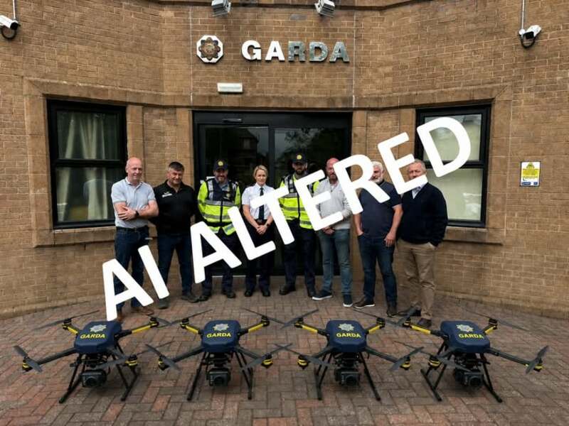 Photo showing gardaí with drones earmarked for Donegal rally is 'AI ...
