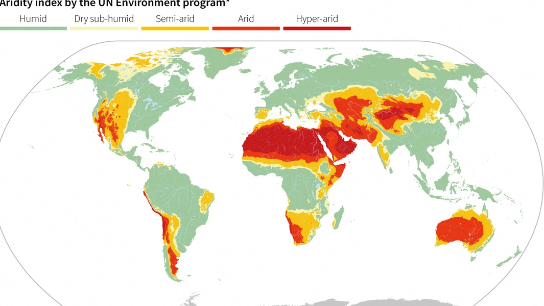 10 wettest and driest countries by annual rainfall
