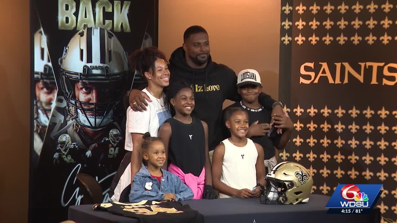Cam Jordan, surrounded by family, signs one-year deal with the New ...