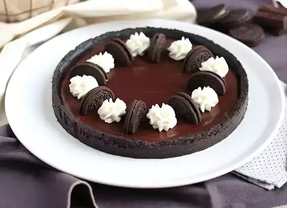 Taartje van Oreo en chocolade