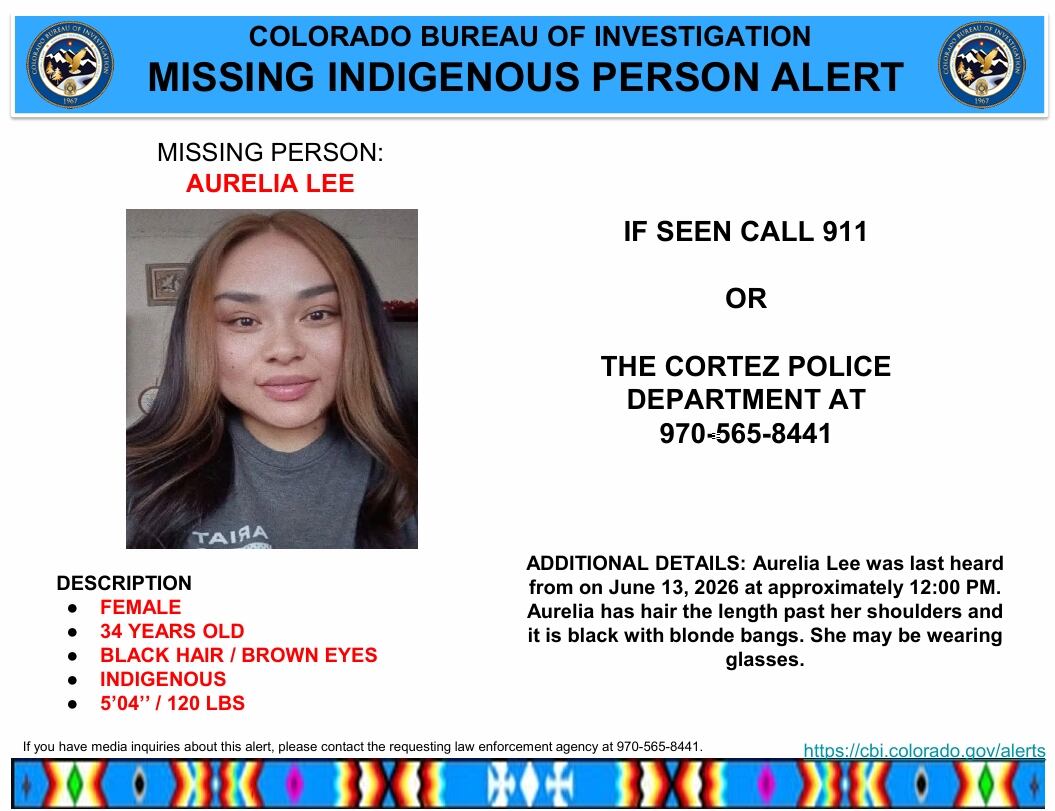 Found: Missing Indigenous Person Alert issued for Cortez woman; police ...