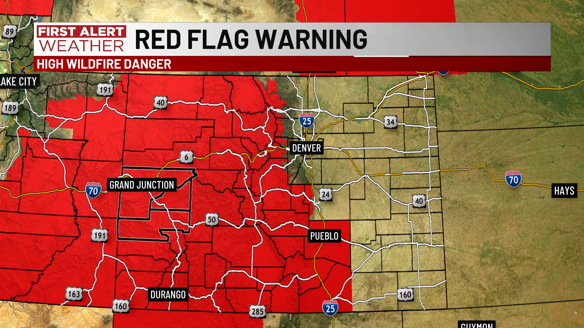 First alert | Red flag warning issued for Wednesday’s high wildfire threat
