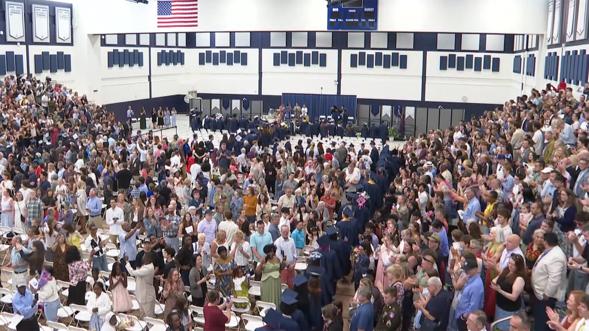 Burlington High School class of 2026 graduates inside new building