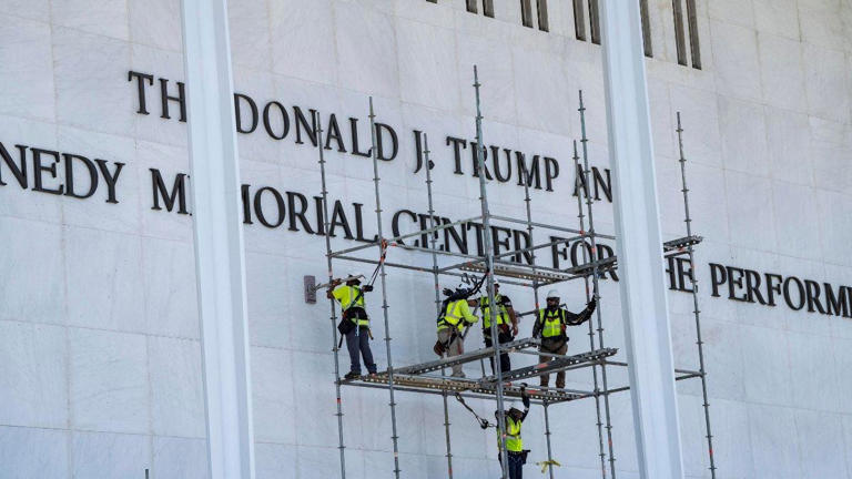 Donald Trump fights to keep his name on Kennedy Center after court loss