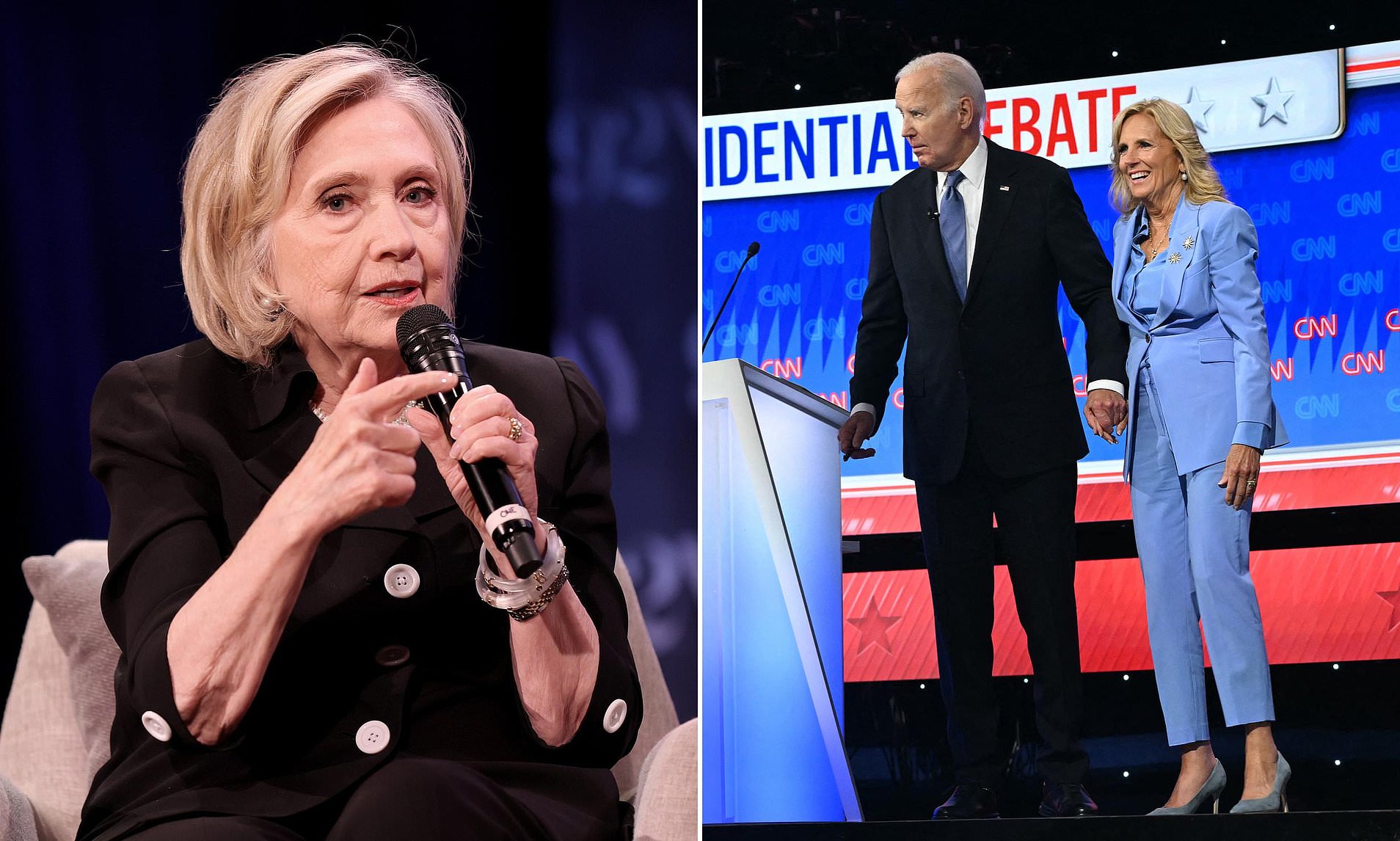 Hillary Clinton savages Biden's 'terrible mistake' of running again