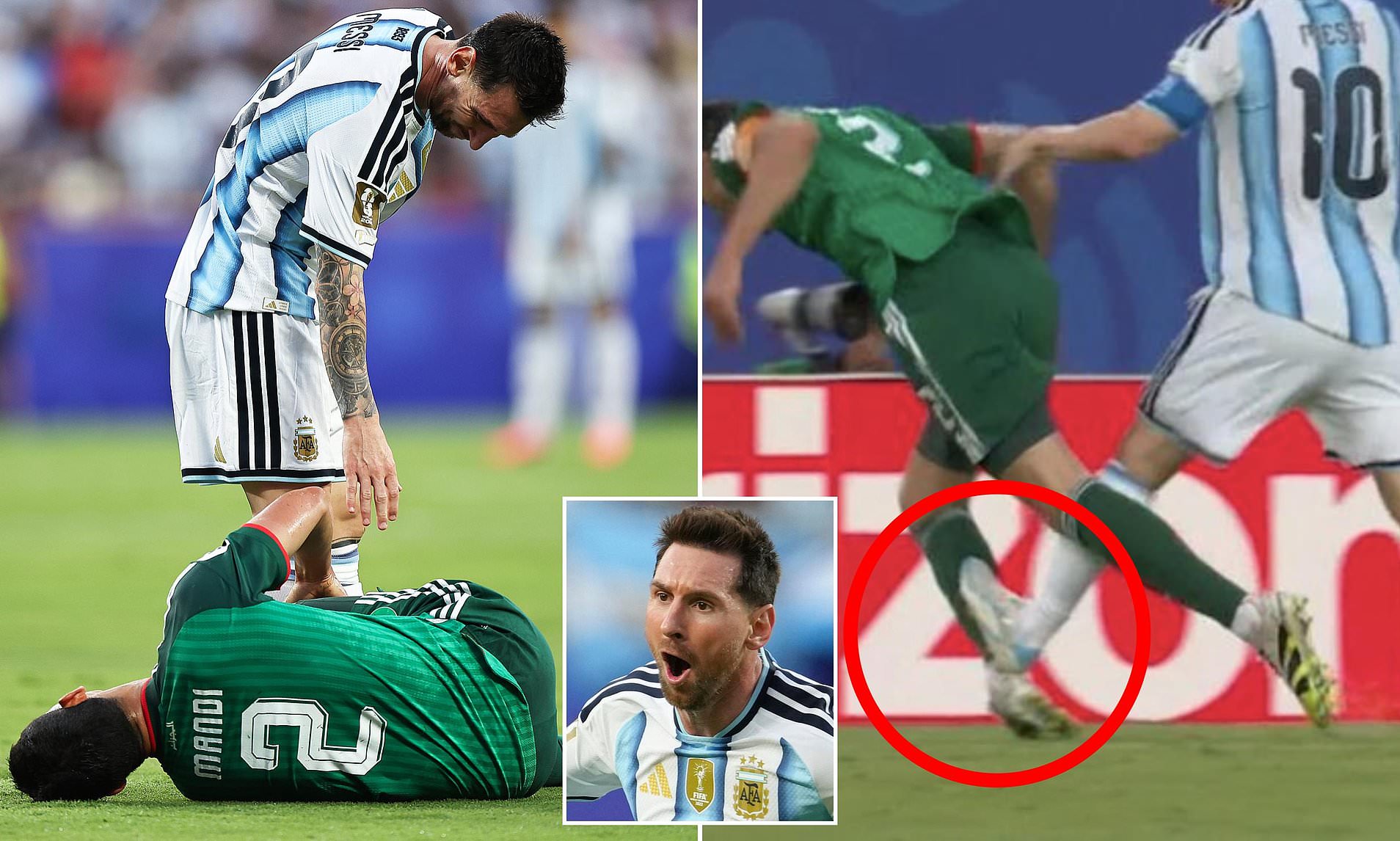World Cup fans claim tournament is rigged as Lionel Messi avoids red ...