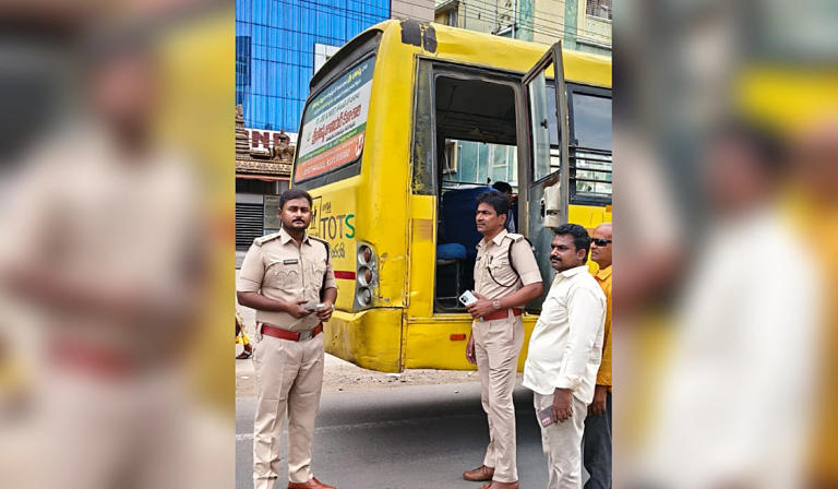 Five school buses seized in Palnadu over student safety concerns