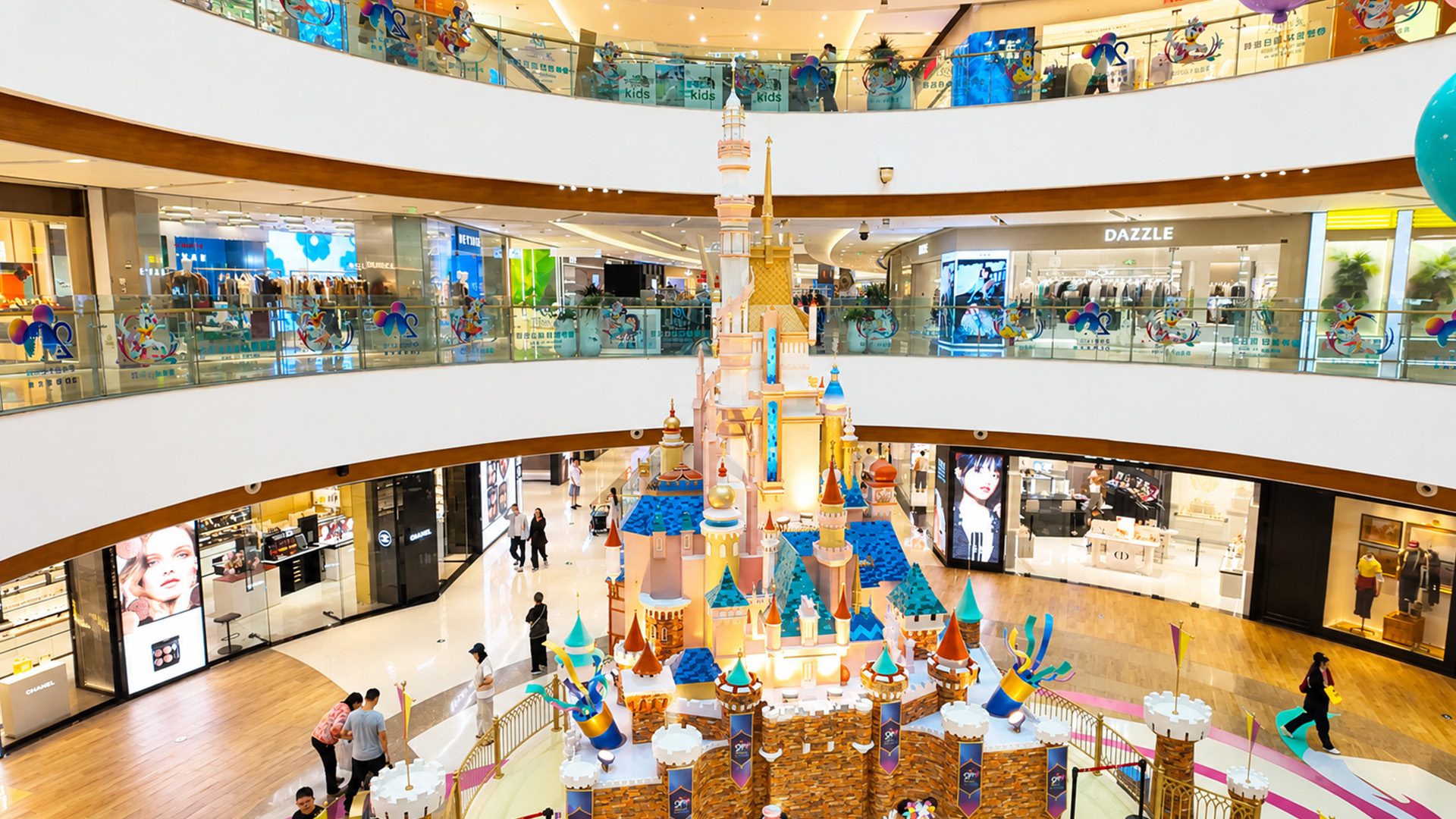 This Chinese mall looks like an indoor theme park from above