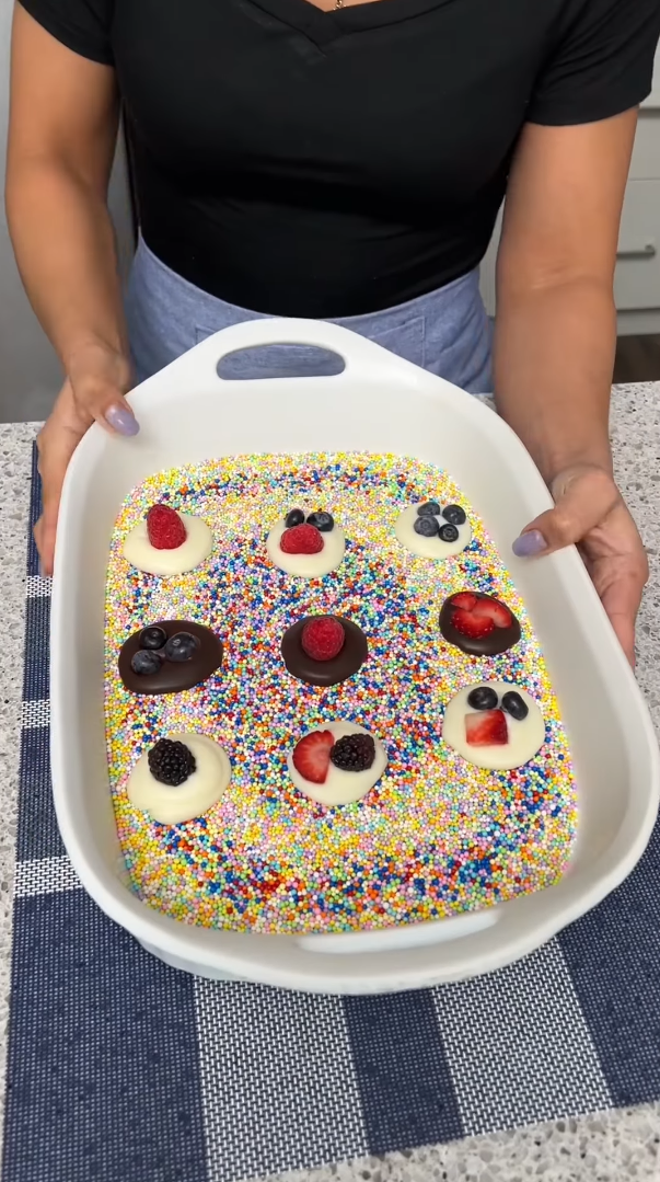 Homemade chocolate fruit drops for a sweet snack