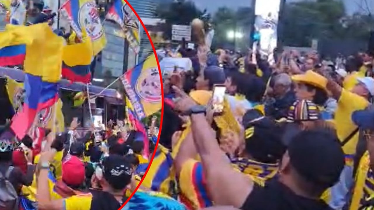 Espectacular banderazo de hinchas de Colombia a horas del debut ante ...