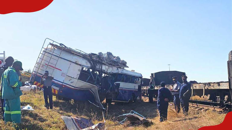 Zimbabwe: 9 killed, over 30 injured after bus collides with train