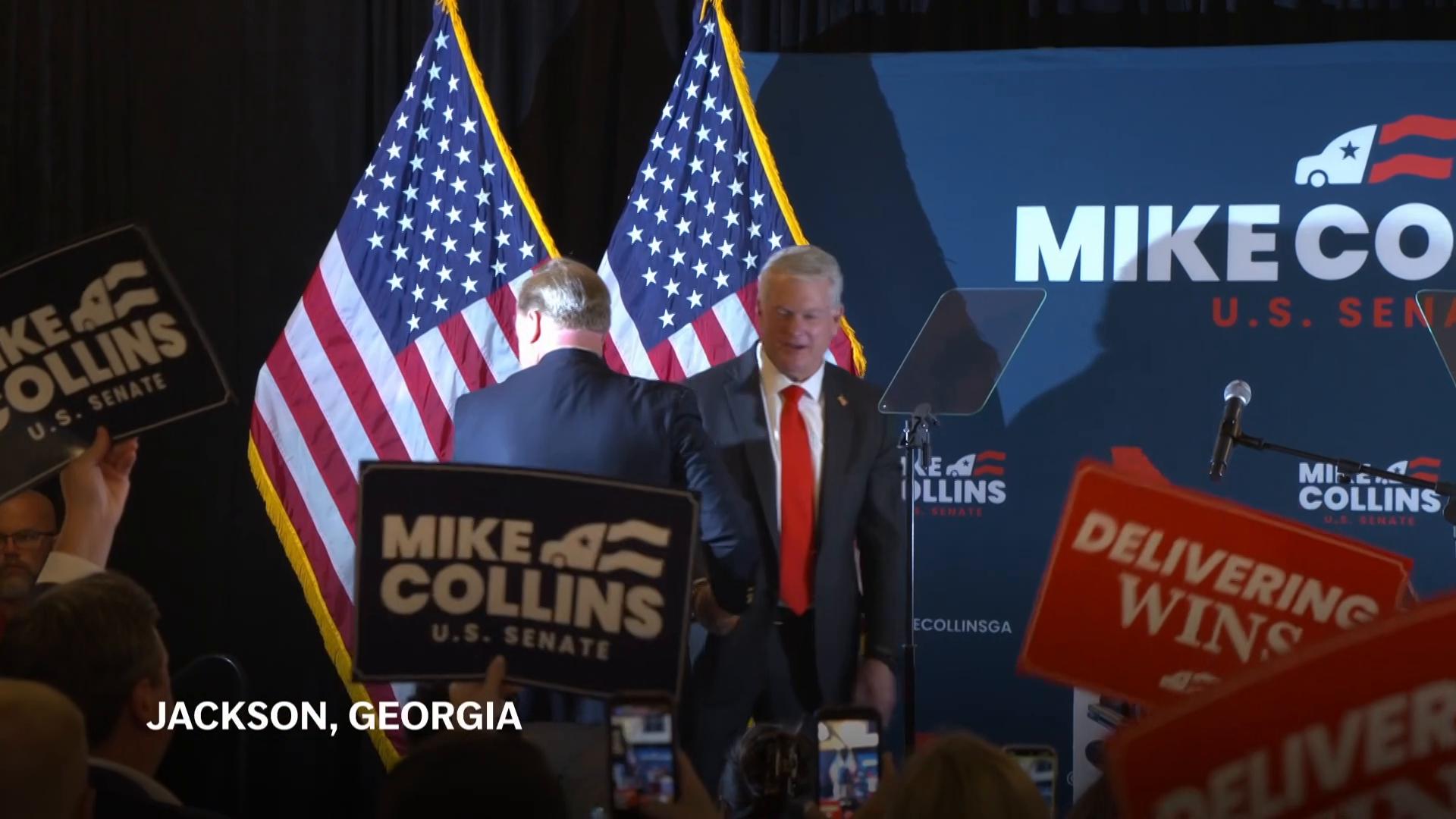 Rep. Mike Collins attacks Jon Ossoff in victory speech for Georgia's ...
