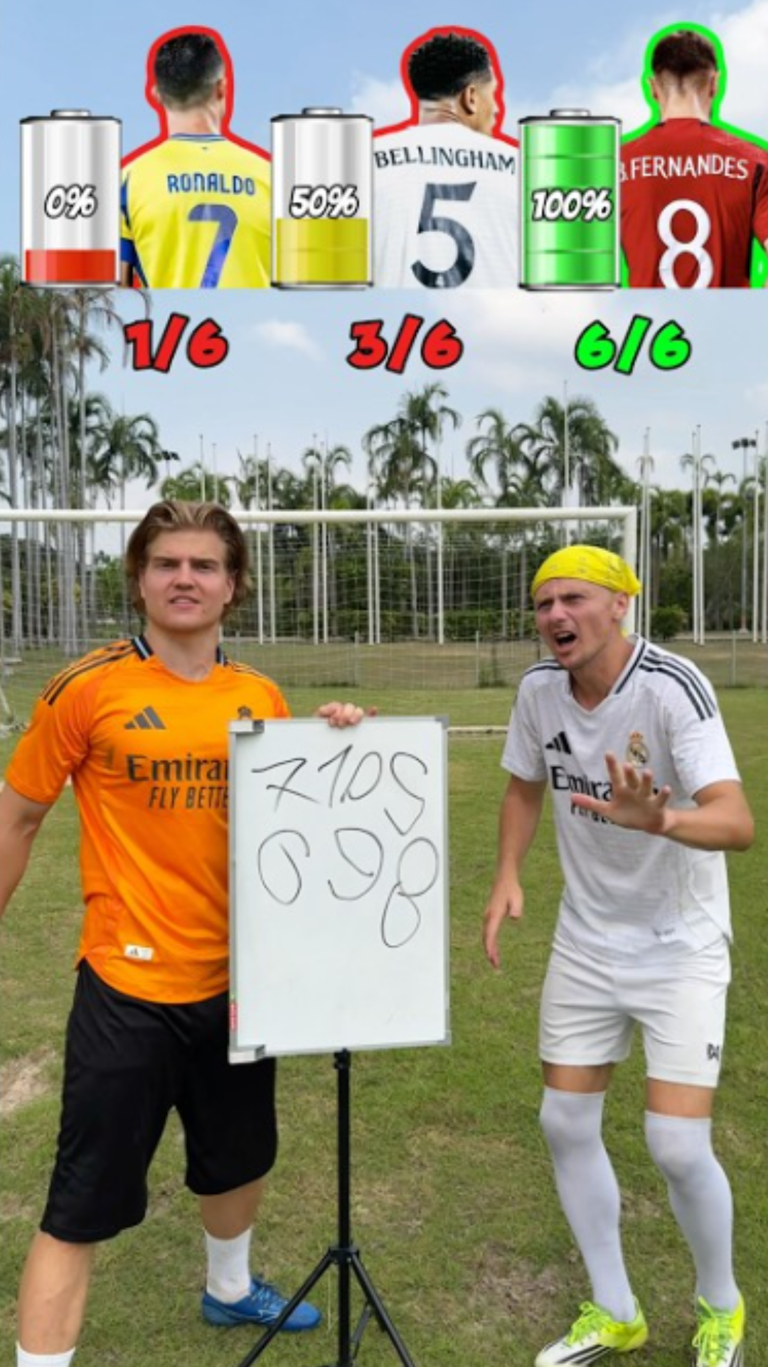 Name the footballer speed race challenge results explained