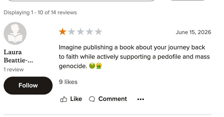 Vance humiliated with brutal one-star book reviews