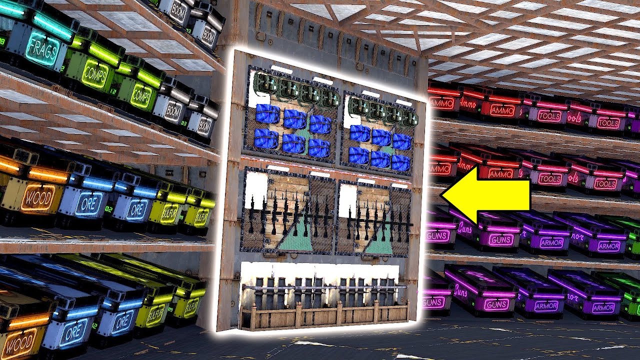 I found a giant loot wall display while raiding an open core build!
