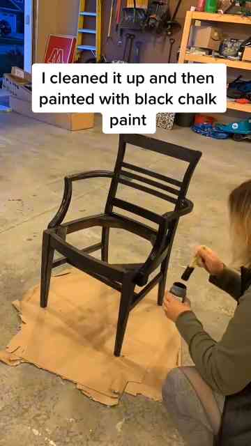 Thrift chair makeover from old find to stylish piece