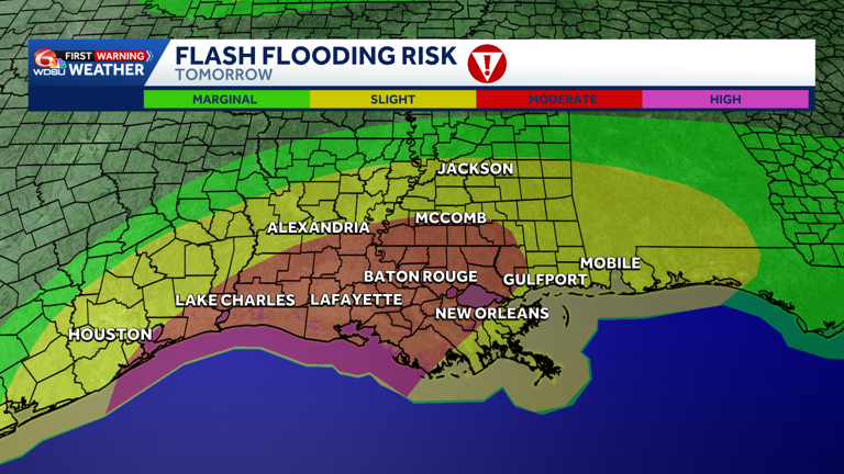 There are two scenarios for tropical rain across New Orleans. Here's ...