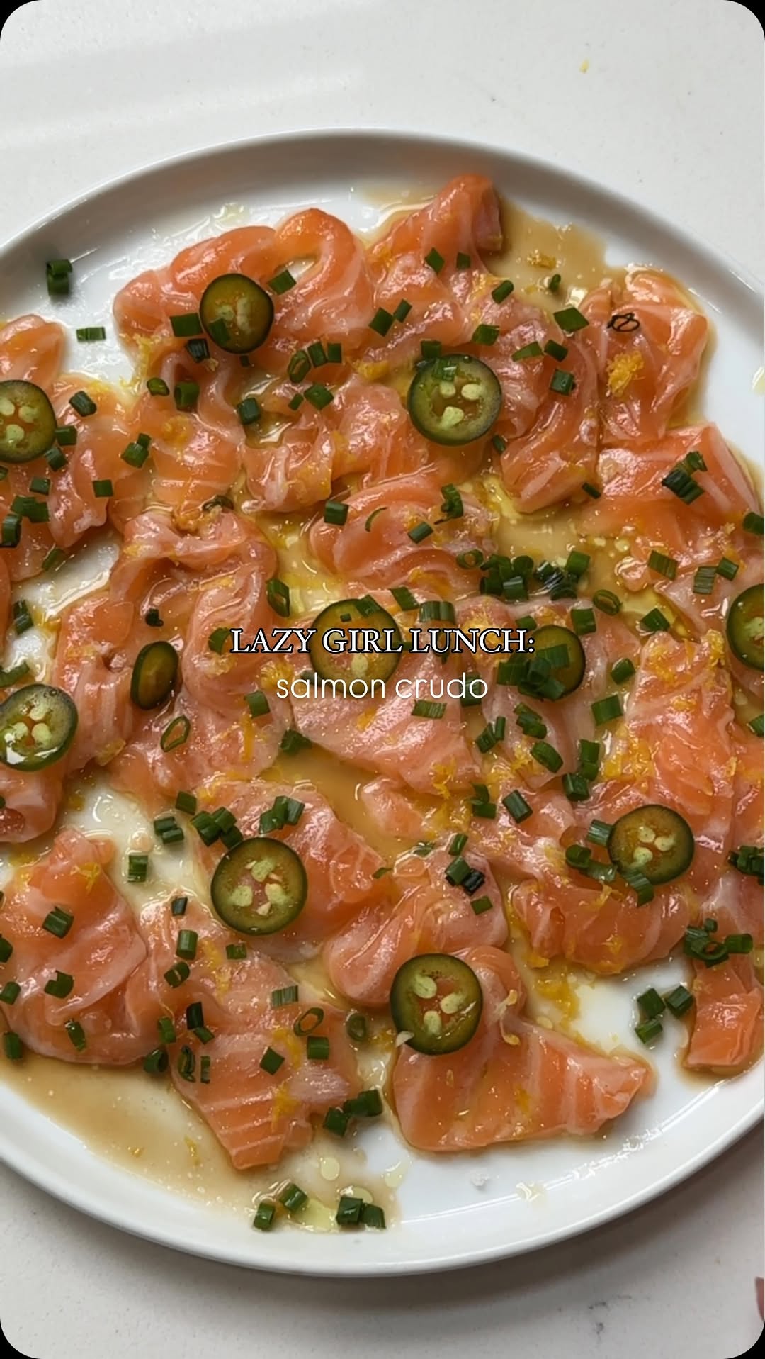 This salmon crudo with ponzu and yuzu is pure perfection