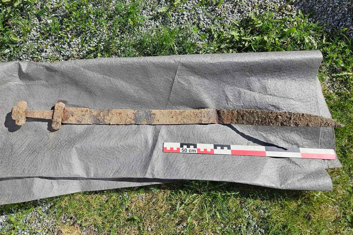 A 6-year-old boy on a class field trip found a 1,300-year-old Viking sword
