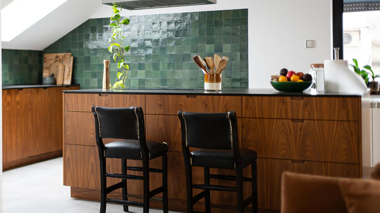 Forget expensive upgrades: Give dated honey oak cabinets a modern look