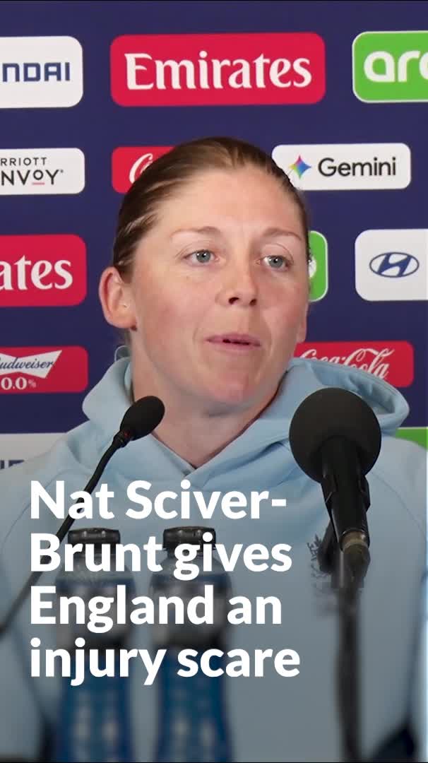 Nat Sciver-Brunt gives England an injury scare