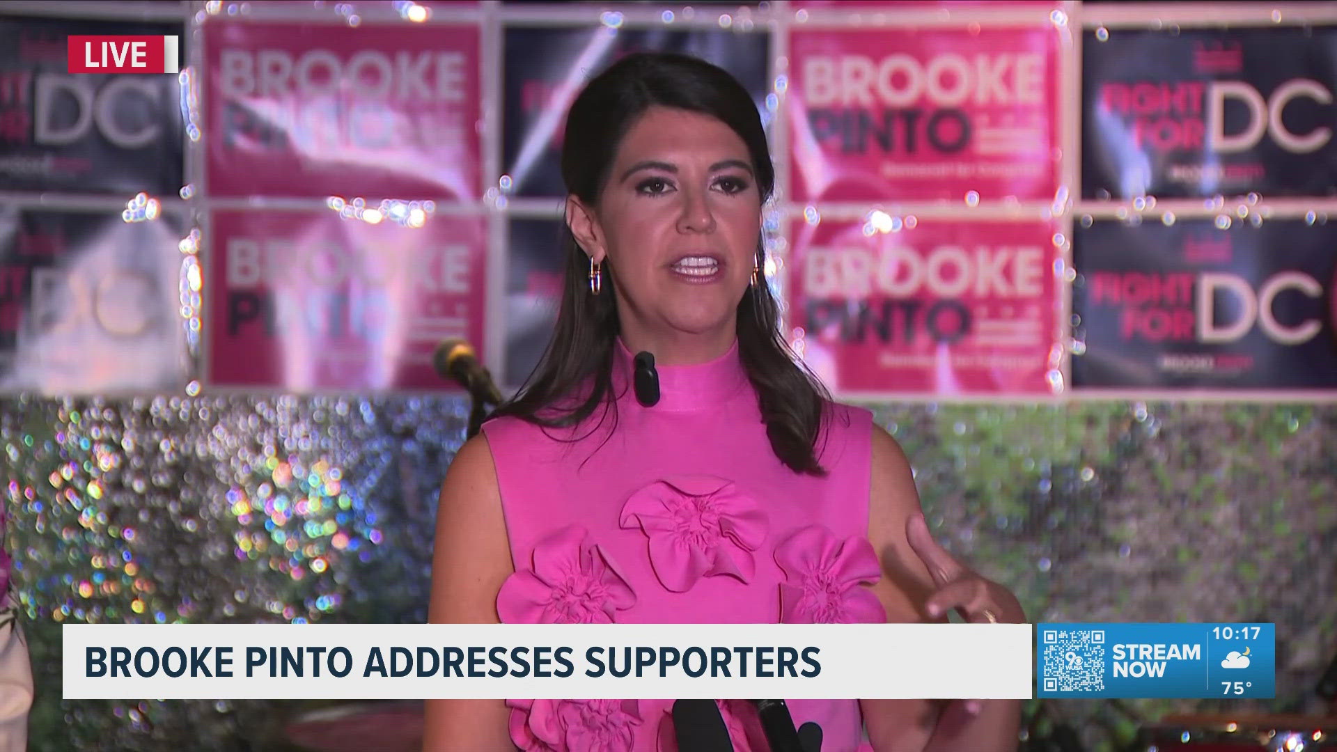 Brooke Pinto speaks to supporters on election night + reaction