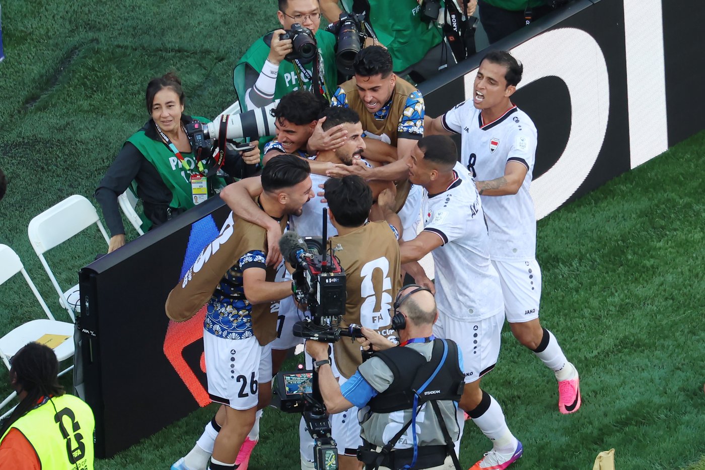 Detained by US customs 2 weeks ago, Aymen Hussein scores for Iraq in ...