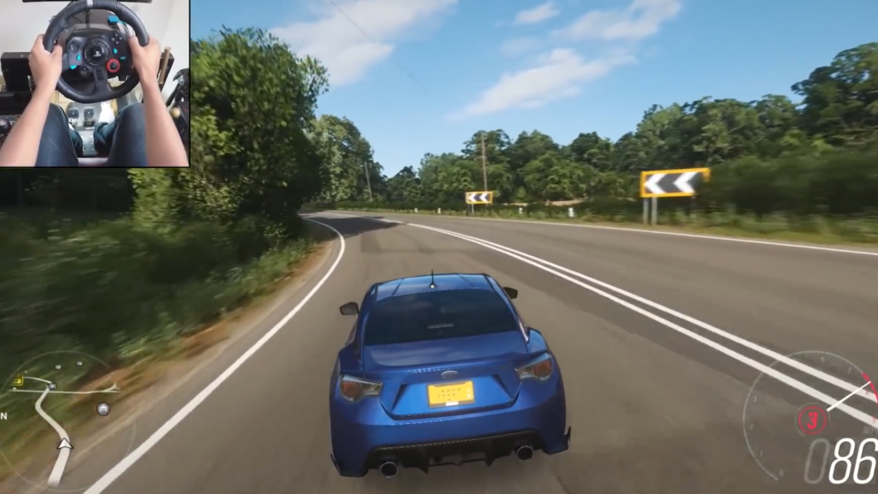 Forza Horizon 4 Subaru BRZ Logitech G29 sim racing experience