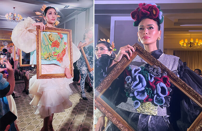 Happy Andrada wears Sanso art on her sleeve