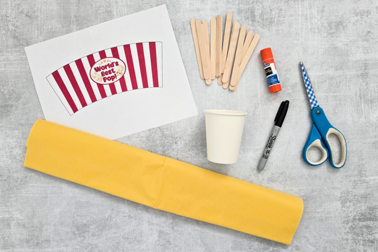 Father's Day popcorn craft