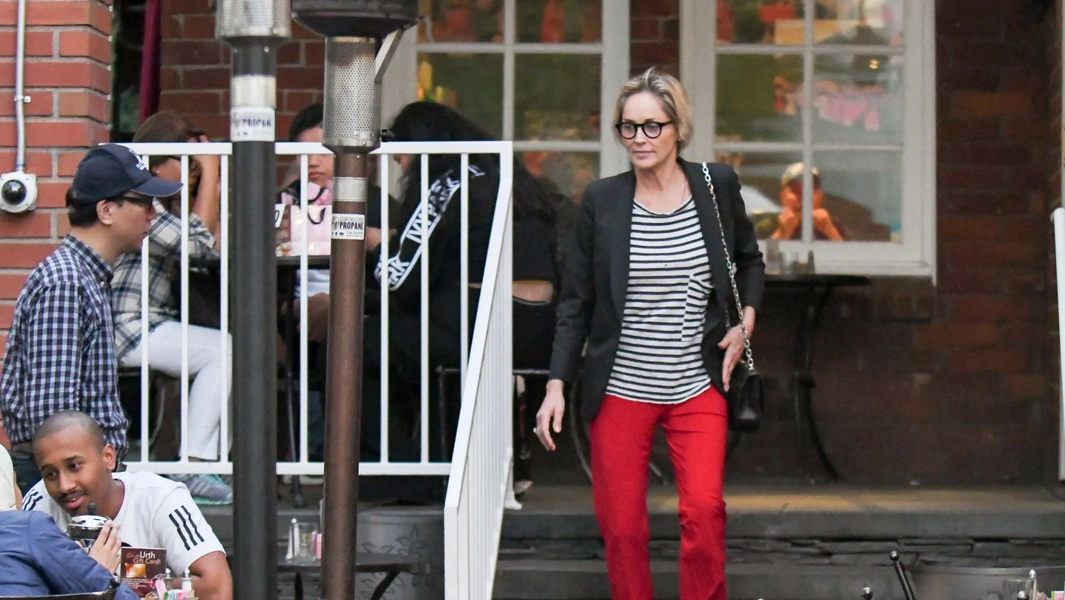 Sharon Stone’s confident gray hair evolution