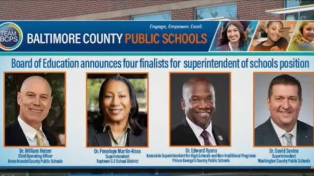 Meet the finalists for Baltimore County Public Schools' superintendent